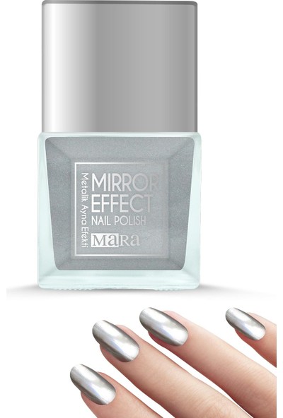 Mara Metalik Ayna Efektli Oje Gümüş 15ML Mara Metalik Ayna Efektli Oje Gümüş 15ML