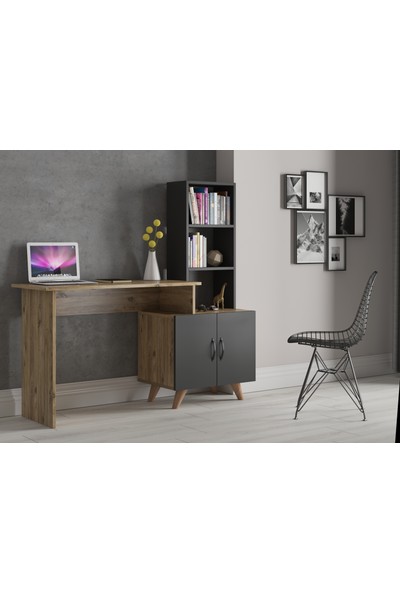 Hepsi Home Famila Kapaklı Raflı Çalışma Masası