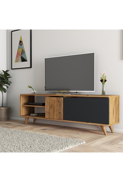 Hepsi Home Nerival Kapaklı Raflı 150 Cm Tv Shepası