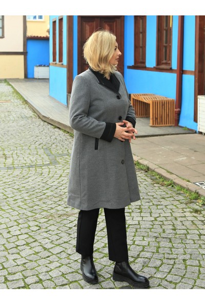 Glr & Gym Jessıca Kaşe Anne Gri Kadın Kaban Glr & Gym Jessıca Kaşe Anne Gri Kadın Kaban