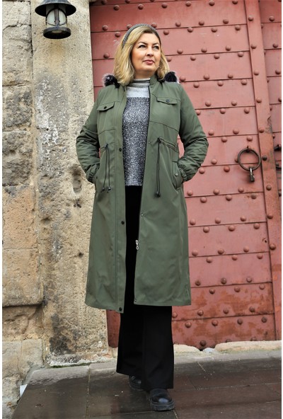 Glr & Gym Zümra Kadın Kışlık Yeşil Yağmurluk Mont Glr & Gym Zümra Kadın Kışlık Yeşil Yağmurluk Mont