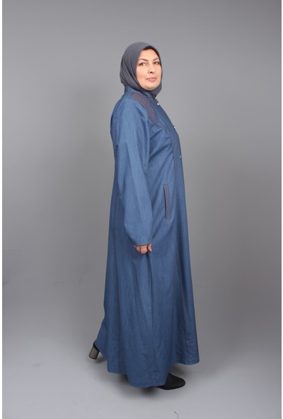 Glr & Gym Erma Büyük Beden Koyu Kot Anne Pardesü Glr & Gym Erma Büyük Beden Koyu Kot Anne Pardesü