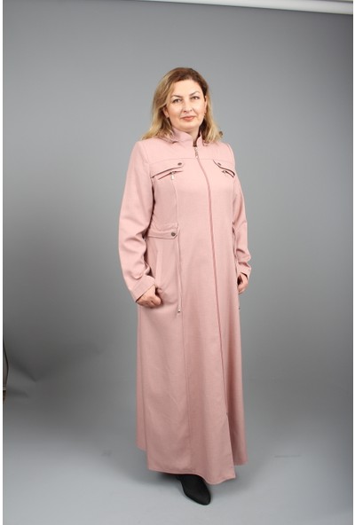 Glr & Gym Rana Kadın Büyük Beden Lacivert Keten Mevsimlik Pardesü Glr & Gym Rana Kadın Büyük Beden Lacivert Keten Mevsimlik Pardesü