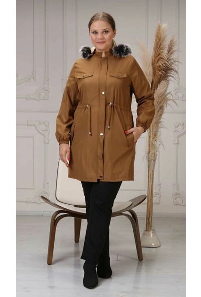 Glr & Gym Lila Kapüşonlu Büyük Beden 90 cm Lacivert Kadın Mont Glr & Gym Lila Kapüşonlu Büyük Beden 90 cm Lacivert Kadın Mont