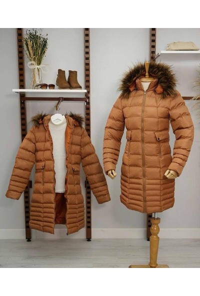 Glr & Gym Ruby Kapüşonlu Şişme Haki Kadın Mont