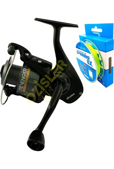 Okuma Revenger 40FD Spin Makinesi+Kendo Spinning 8x Fighting 150M Örgü Ip Misina Okuma Revenger 40FD Spin Makinesi+Kendo Spinning 8x Fighting 150M Örgü Ip Misina