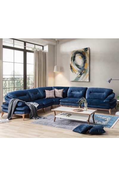 Eymense Alaçatı Piyonlu Köşe Koltuk