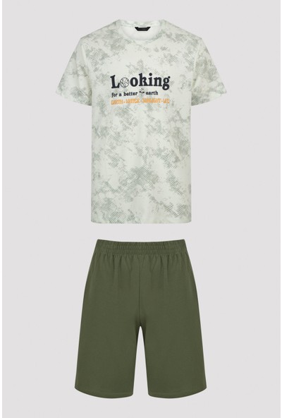 Penti Erkek For A Better Earth Şort Pijama Takımı Penti Erkek For A Better Earth Şort Pijama Takımı