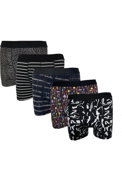 Pacman Erkek Boxer 5'li Desenli Paket #premiumquality Pacman Erkek Boxer 5'li Desenli Paket #premiumquality