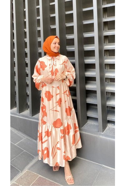 Quqa Saten Krep Elbise Quqa Saten Krep Elbise