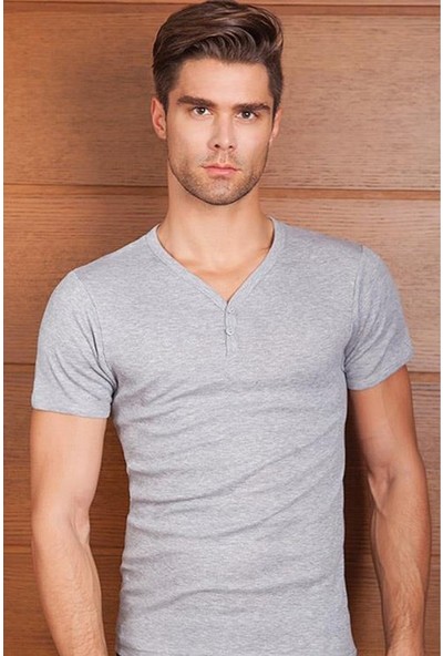 Berrak 1045 Kaşkorse Yarım Kol V Yaka Düğmeli Body Berrak 1045 Kaşkorse Yarım Kol V Yaka Düğmeli Body