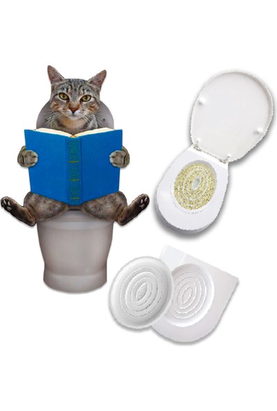 Ferhome Kedi Tuvaleti Eğitim Seti Klozet Alıştırma Tuvalet Kabı Ferhome Kedi Tuvaleti Eğitim Seti Klozet Alıştırma Tuvalet Kabı