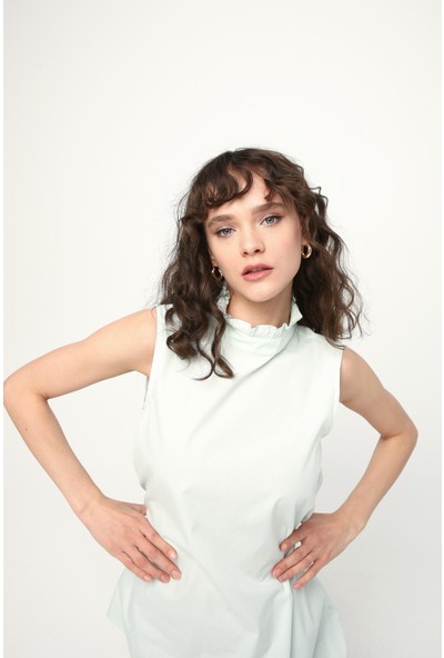 ALLDAY Yakası Fırfırlı Çan Bluz