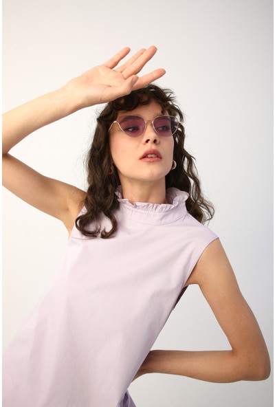 ALLDAY Yakası Fırfırlı Çan Bluz