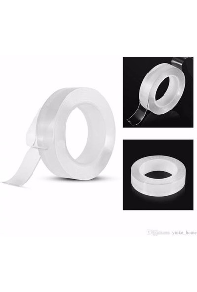Bibizde Nano Yıkanabilir Çift Taraflı Şeffaf Jel Bant 300 x 3 cm Süper Güçlü Bibizde Nano Yıkanabilir Çift Taraflı Şeffaf Jel Bant 300 x 3 cm Süper Güçlü