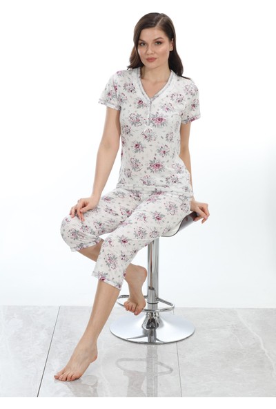Evia Bambu Kadın Kapri Takım Pijama 53011