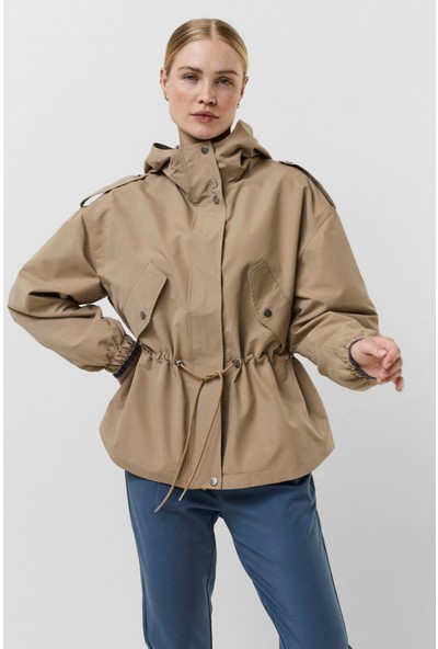 Vero Moda Kadın Kapüşonlu Mont 64610256083 Vizon Vero Moda Kadın Kapüşonlu Mont 64610256083 Vizon