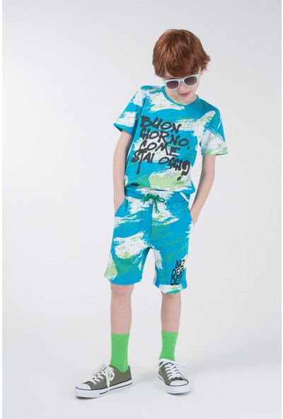 Brz Kids Baskılı Erkek Çocuk Şort