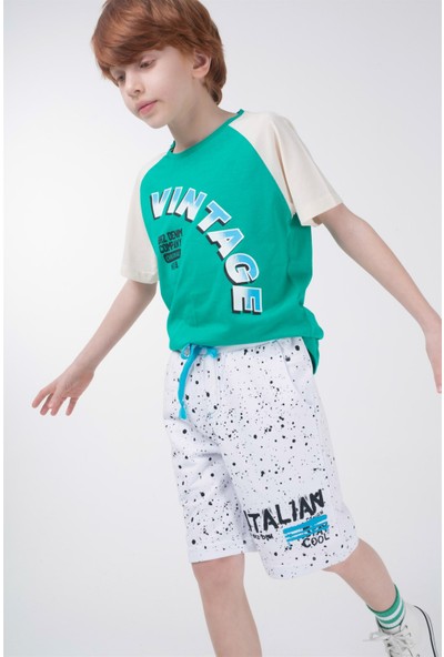 Brz Kids Baskılı Erkek Çocuk Şort