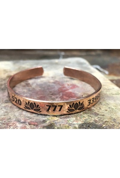 Kavele Saf Bakır Bileklik-Kadim Sayı Sekans--Her Bileğe Uygun-Geçmeli-Unisex- Kavele Saf Bakır Bileklik-Kadim Sayı Sekans--Her Bileğe Uygun-Geçmeli-Unisex-
