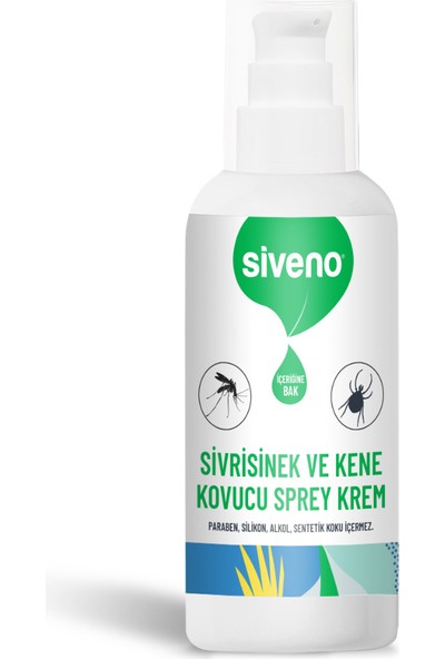 Sivrisinek ve Kene Kovucu Sprey Krem 100 ml Sivrisinek ve Kene Kovucu Sprey Krem 100 ml