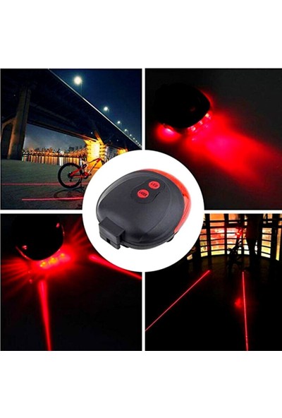Tekno İstanbul Çok Fonksiyonlu Pilli Bisiklet LED Lazer Işığı Arka Stop Lambası Tekno İstanbul Çok Fonksiyonlu Pilli Bisiklet LED Lazer Işığı Arka Stop Lambası