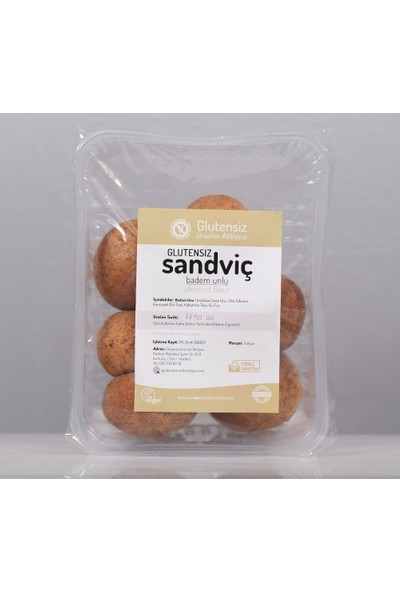 Glutensiz Ürünler Atölyesi Glütensiz Ürünler Atölyesi Gua Badem Sandviç Ekmeği 6’lı Glutensiz Ürünler Atölyesi Glütensiz Ürünler Atölyesi Gua Badem Sandviç Ekmeği 6’lı