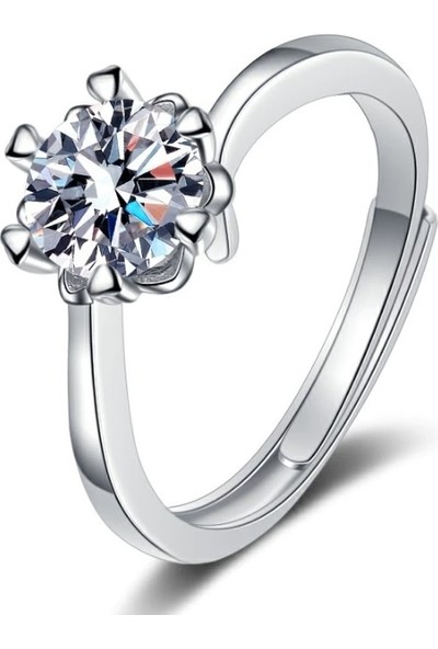 Can Aygun Tektaş Ayarlanabilir 925 Gümüş Yüzük Can Aygun Tektaş Ayarlanabilir 925 Gümüş Yüzük