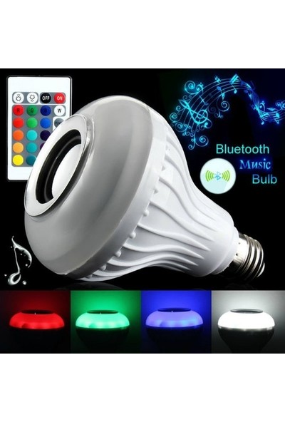 Kumandalı Bluetooth Disco Ampul Rgb