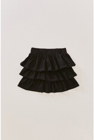 FullaModa Fırfırlı Kat Kat Çocuk Etek