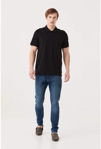 FullaModa Fermuarlı Jean Pantolon