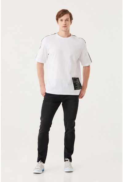 FullaModa Fermuarlı Jean Pantolon