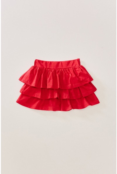 FullaModa Fırfırlı Kat Kat Çocuk Etek