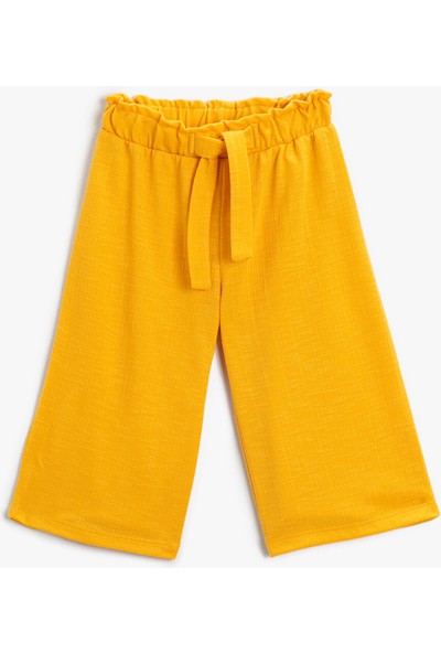 Koton Kemer Detaylı Geniş Paça Pantolon