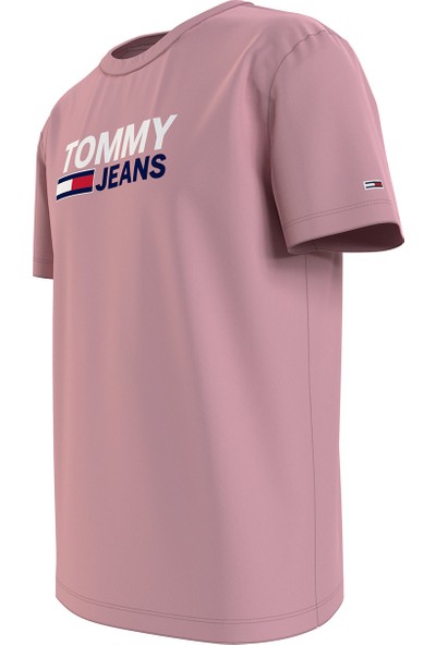 Tommy Jeans Bisiklet Yaka Classic Fit Baskılı Pembe Erkek T-Shirt - DM0DM10103-TH9_TJM Corp Logo Tee Tommy Jeans Bisiklet Yaka Classic Fit Baskılı Pembe Erkek T-Shirt - DM0DM10103-TH9_TJM Corp Logo Tee