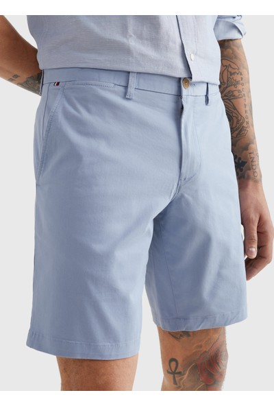 Tommy Hilfiger Normal Bel Düz Mavi Erkek Bermuda Şort - MW0MW23563DY5
