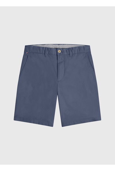 Tommy Hilfiger Normal Bel Düz Mavi Erkek Bermuda Şort - MW0MW23563C9T