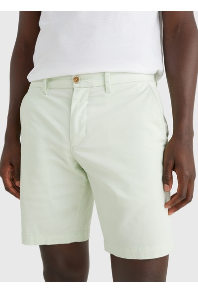 Tommy Hilfiger Normal Bel Düz Yeşil Erkek Bermuda Şort - MW0MW23563LV4 Tommy Hilfiger Normal Bel Düz Yeşil Erkek Bermuda Şort - MW0MW23563LV4