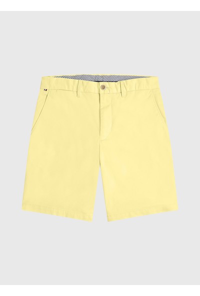 Tommy Hilfiger Normal Bel Düz Sarı Erkek Bermuda Şort - MW0MW23563ZHF Tommy Hilfiger Normal Bel Düz Sarı Erkek Bermuda Şort - MW0MW23563ZHF