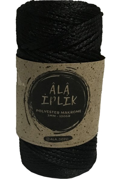 Ala Depo Polyester Makrome Ip 3mm (20 Renk Seçeneği) Ala Depo Polyester Makrome Ip 3mm (20 Renk Seçeneği)