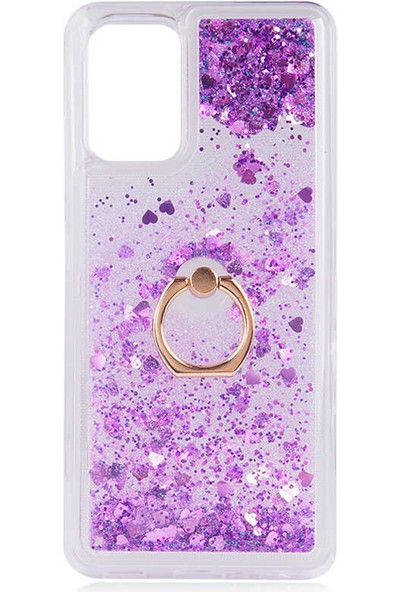 Ankacep Samsung Galaxy A32 4g Kılıf Milce Sıvılı Simli Kapak