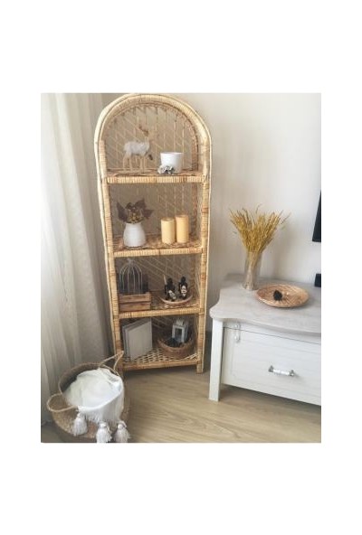 Byte Dekoratif Hasır Raf Ayakkabılık Kitaplık Rafı Modeli 4 Kat Byte Dekoratif Hasır Raf Ayakkabılık Kitaplık Rafı Modeli 4 Kat