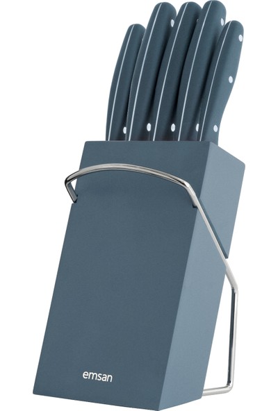 Emsan Yeni Mia Safir 6 Parça Bıçak Seti Emsan Yeni Mia Safir 6 Parça Bıçak Seti