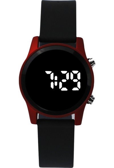 Luis Cardeni Çocuk Kol Saati Renkli Dijital LED Silikon Kordonlu Kol Saati