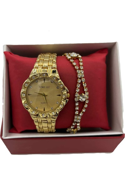 Kadın Kol Saati + Bileklik Hediye Kutulu BB303 Kadın Kol Saati + Bileklik Hediye Kutulu BB303