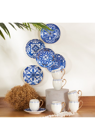 Karaca Deep Sea 6 Kişilik Kahve Fincanı Takımı 90 ml