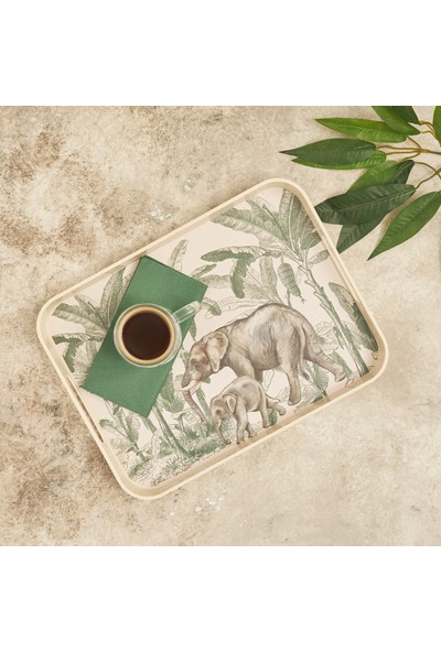 Karaca Jungle Melamin Tepsi 30X40 cm
