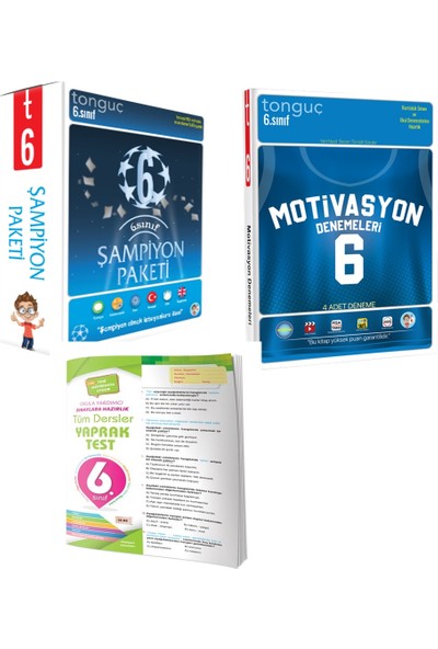 Tonguç Akademi 6. Sınıf Şampiyon Seti Motivasyon Deneme Yaprak Test Tonguç Akademi 6. Sınıf Şampiyon Seti Motivasyon Deneme Yaprak Test