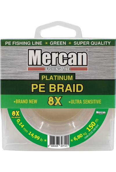 Mercan Premium Pe 4x Örgü Ip 150 M Yeşil Makara Misina