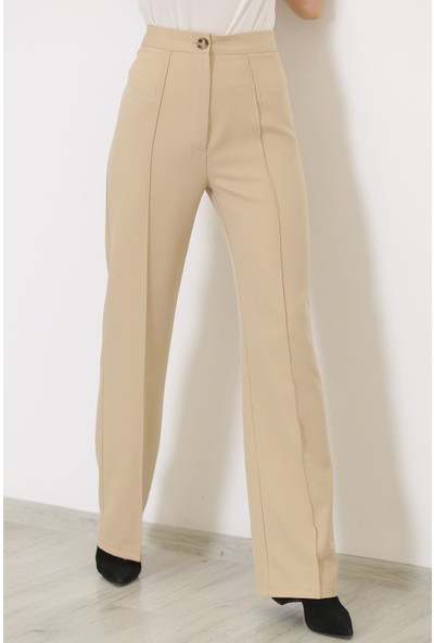 Çımalı Palazzo Pantolon Taş